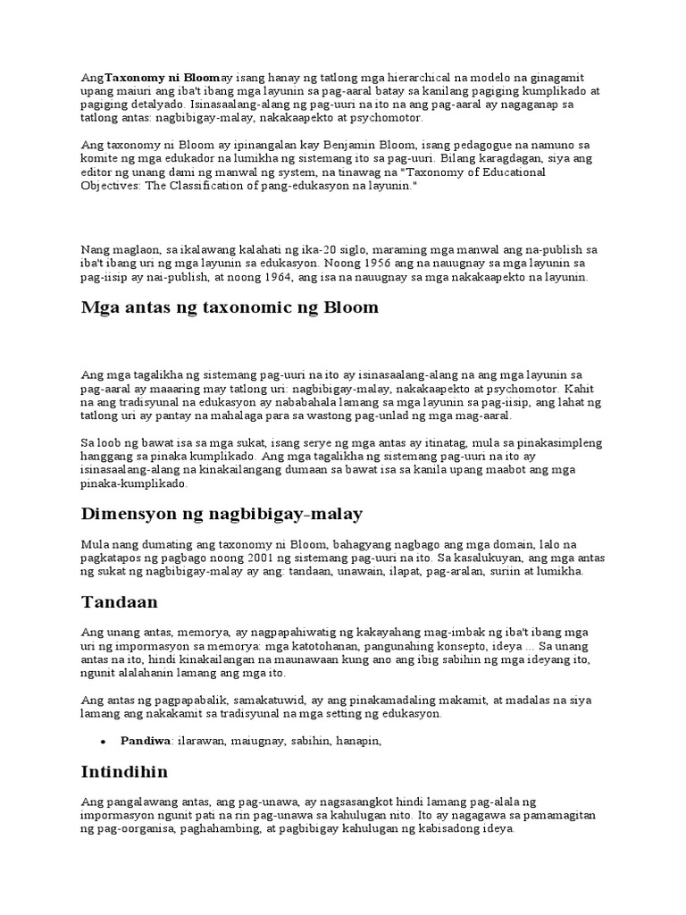 Taxonomy | PDF