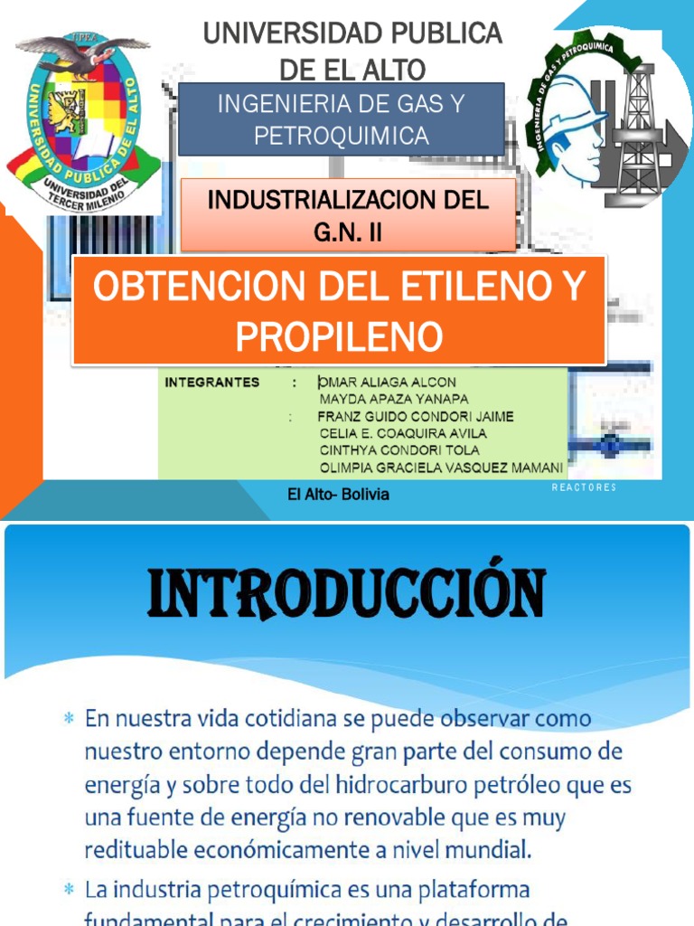 Grupo 2 Etileno Prop. | PDF | Agrietamiento (Química) | Etileno