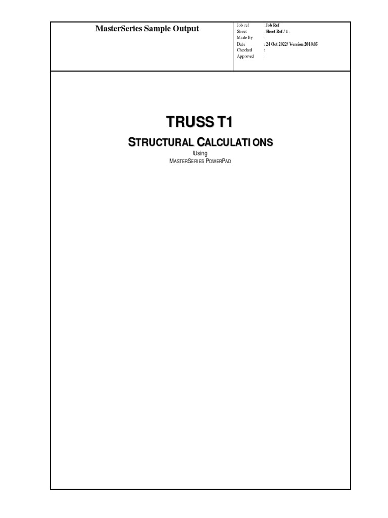 Master Series Truss Analysis | PDF | Civil Engineering | Mechanical Engineering