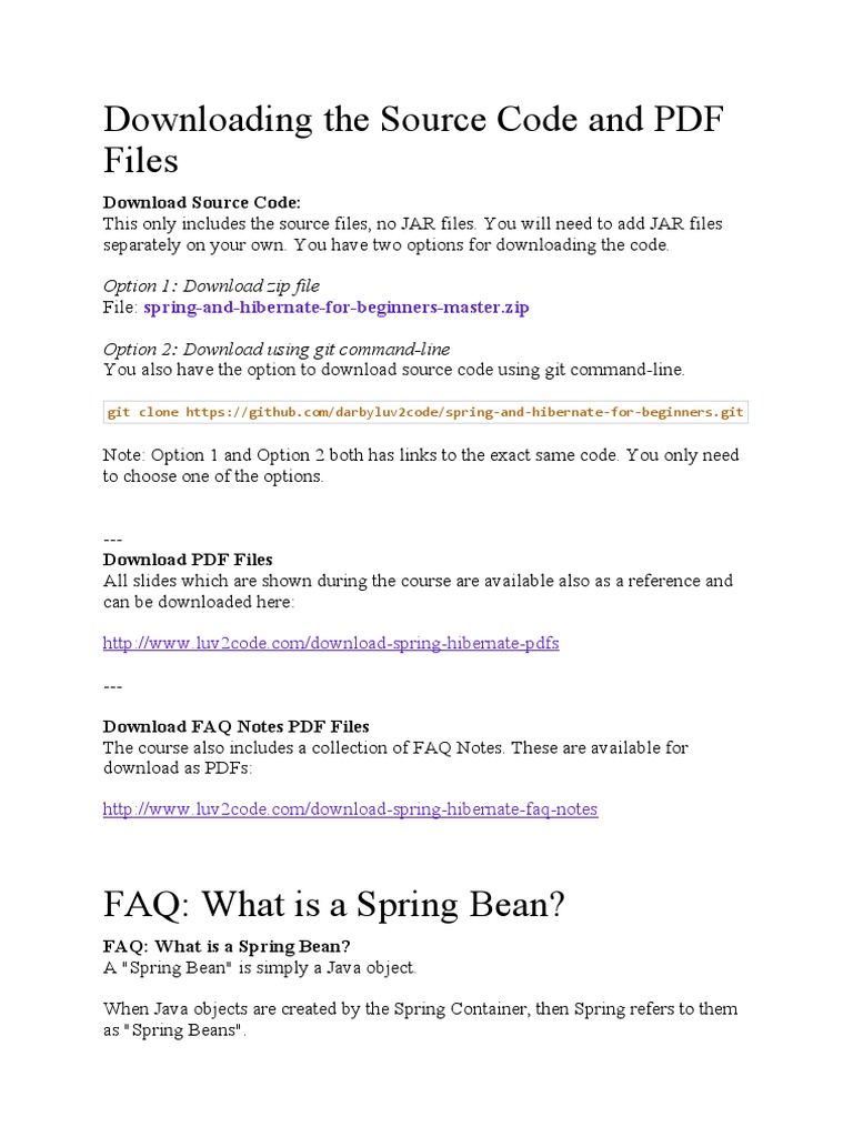 Spring Notes | PDF | Method (Computer Programming) | Class (Computer ... Spring Notes | PDF | Method (Computer Programming) | Class (Computer ...