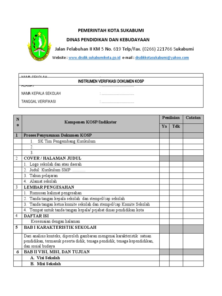 Instrumen Validasi Kosp | PDF | Bisnis