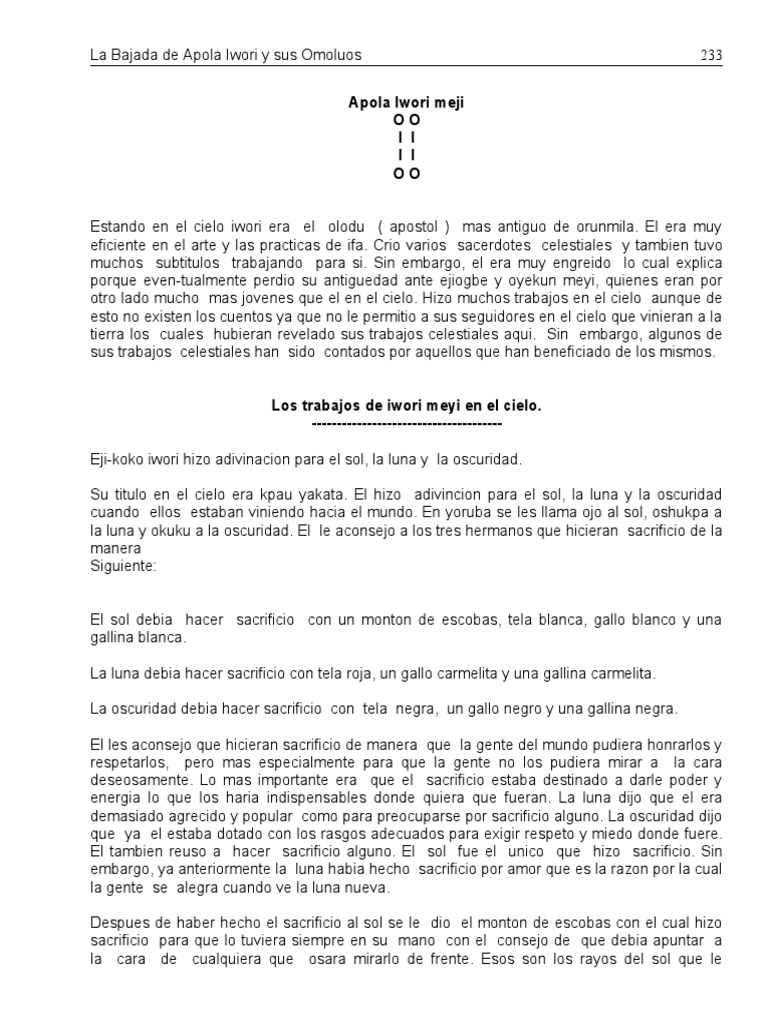 Apola 03 Iwori | PDF