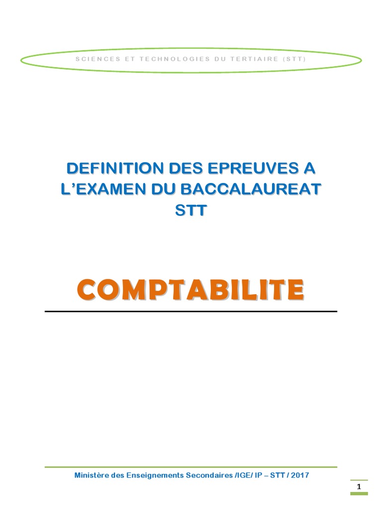 Épreuves du Baccalauréat STT 2023 | PDF | Comptabilité | Business