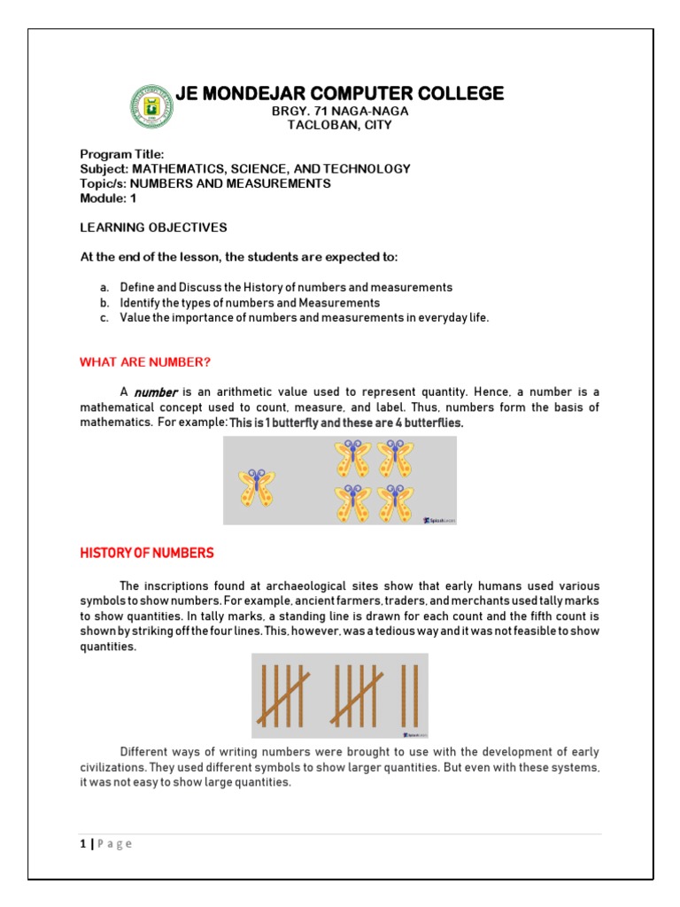 Module 1 (Mathematics, Science, and Technology) Bsba 2 (Final Copy ...
