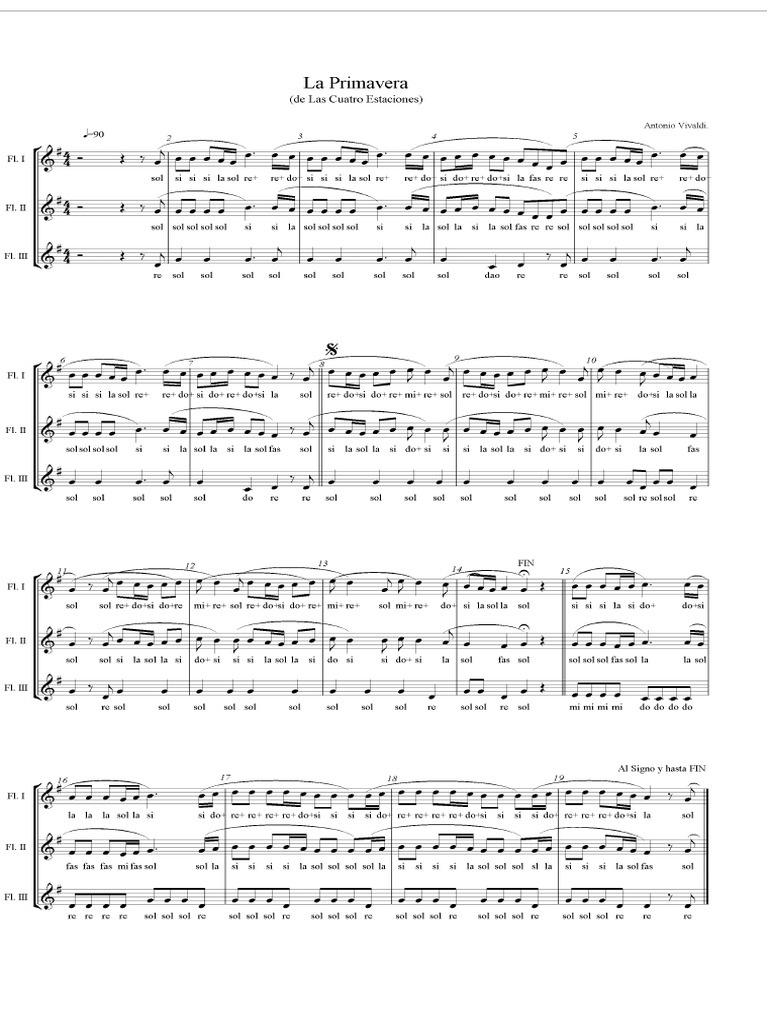 La Primavera Vivaldi | PDF