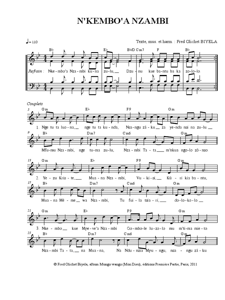 Biyela - Nkembo'a Nzambi | PDF