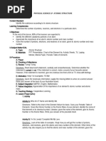 Lesson Plan - Atomic Structure (SEMI DETAILED PLAN) | PDF | Atoms ...