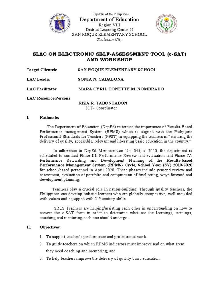 RATIONALE e SAT | PDF | Cognition | Behavior Modification