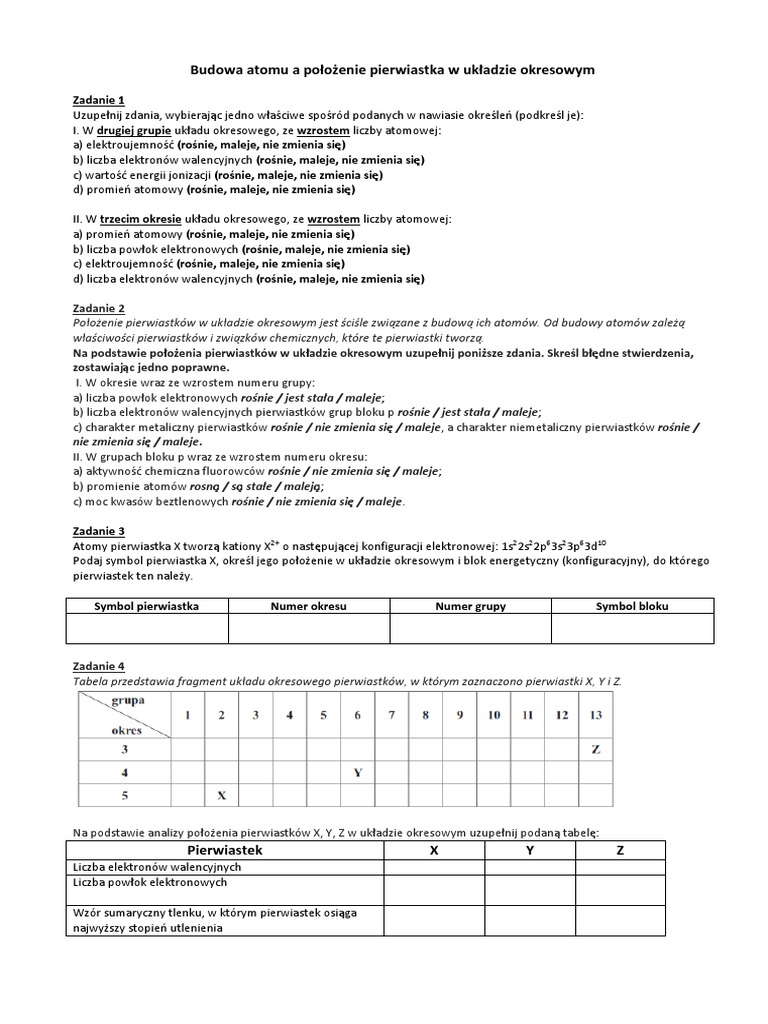 Układ Okresowy | PDF