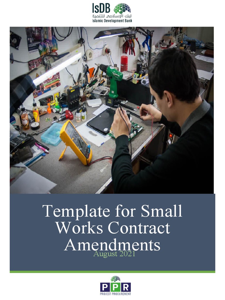 Small Works Contract Amendment Template | PDF | Justice | Crime & Violence