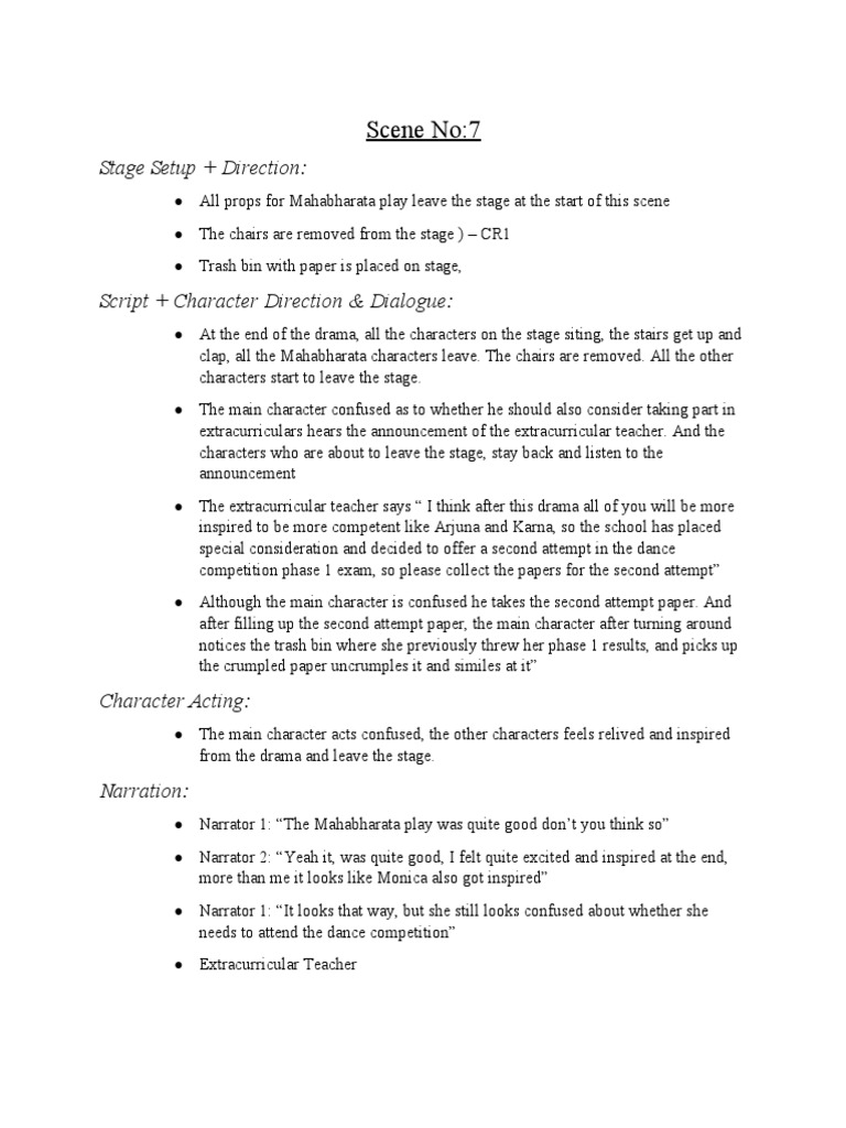 Script Modified 2nd Half | Descargar gratis PDF | Dances