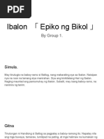 Ibalon (Epiko NG Bicol) | PDF