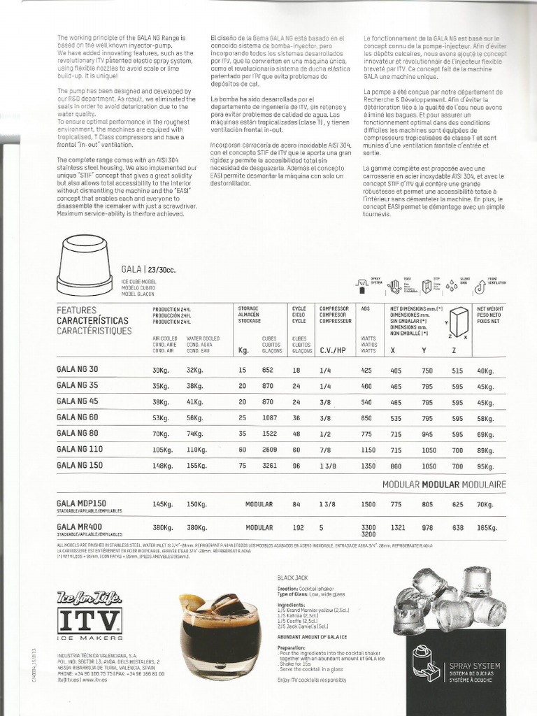 Ficha Tecnica Gala | PDF