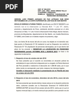 Modelo de Escrito Observacion de Liquidacion de Pensiones Devengadas | PDF | Liquidación | Bancos