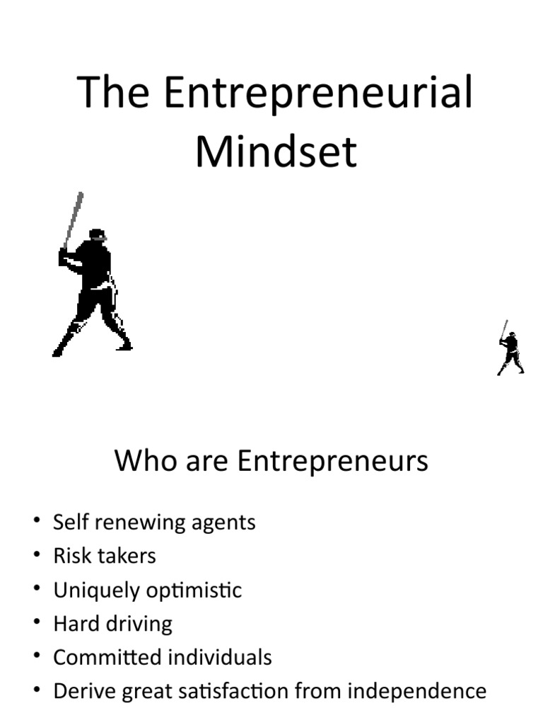 Entrepreneurial Mindset | PDF | Entrepreneurship | Goal