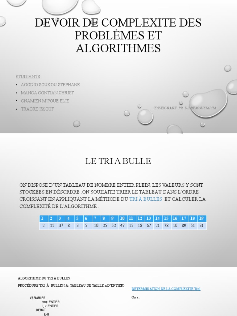Fichier de Présentation Tri À Bulle | PDF
