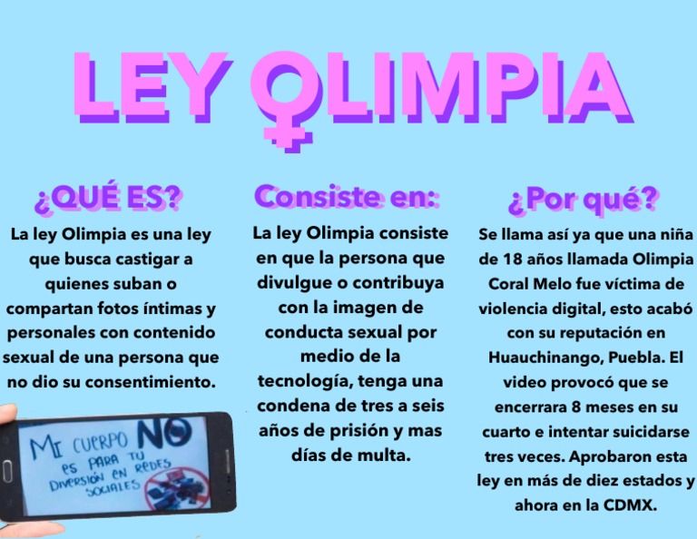 ¿En Que Consiste La Ley Olimpia? | PDF