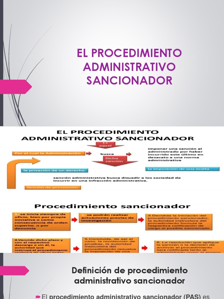 El Procedimiento Sancionador | PDF | Estatuto de limitaciones | Multa ...