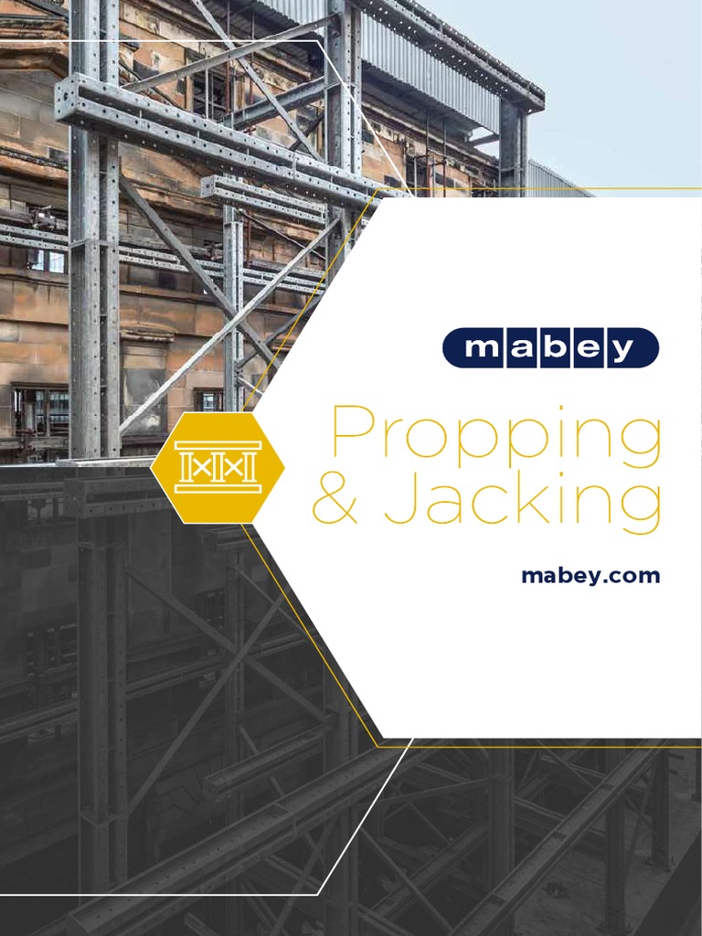 Mabey Propping and Jacking Brochure Web | PDF | Pipe (Fluid Conveyance) | Scaffolding