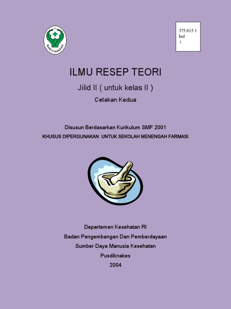 ILMU RESEP TEORI Jilid II | PDF
