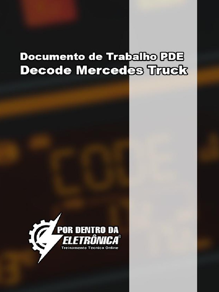 Documento Técnico PDE Decode Da Mercedes Truck | PDF