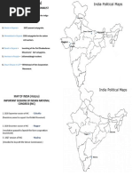 Nationalism in India Map Work Class10 | PDF