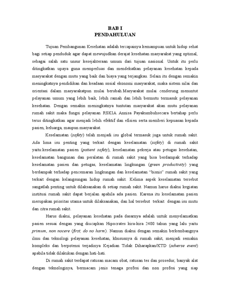 Bab I Pendahuluan: Primum, Non Nocere (First, Do No Harm) - Namun Diakui Dengan Semakin ...
