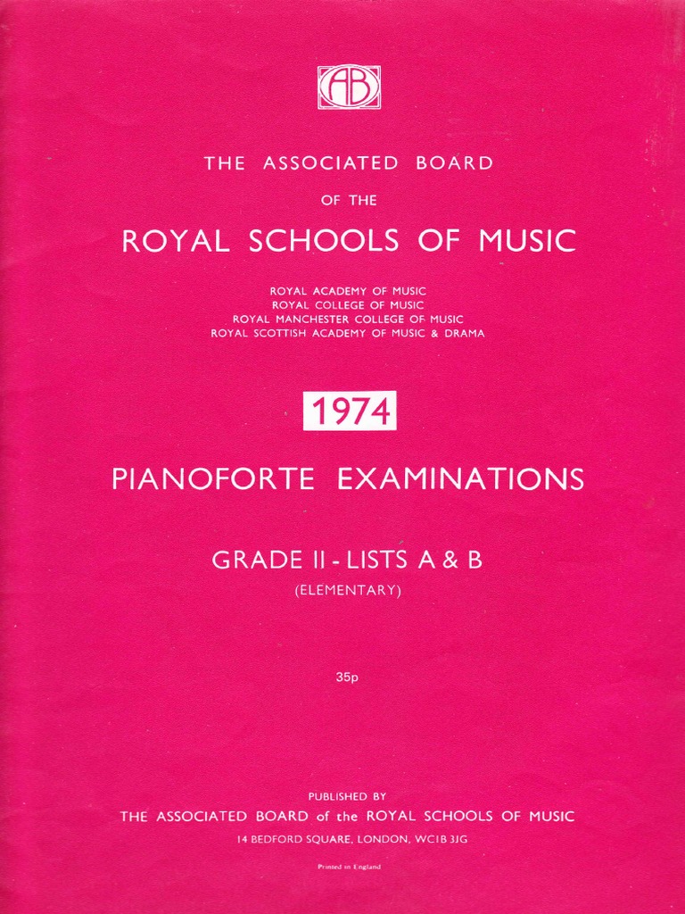 Grade 2 Piano Examination Pieces - ABRSM (1974) | PDF | Frédéric Chopin ...