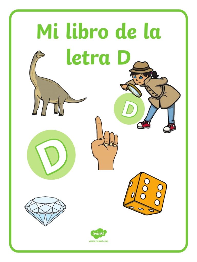 Mi Libro de La Letra D | Descargar gratis PDF | Escritura | Colación
