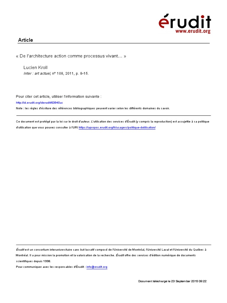 Kroll Incrementalisme | PDF | Architecte