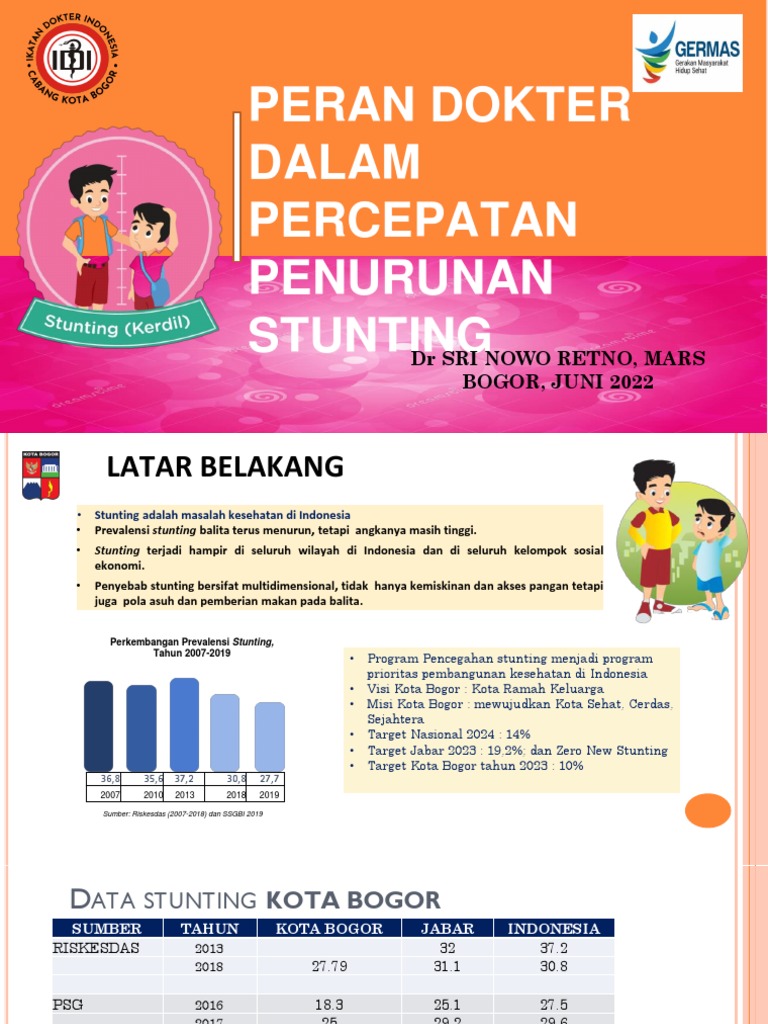 Update Materi Stunting SEMINAR IDI 2022 - KADINKES Edit 2 | PDF