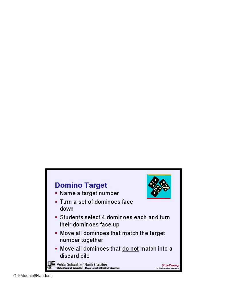 Domino Target Directions | PDF