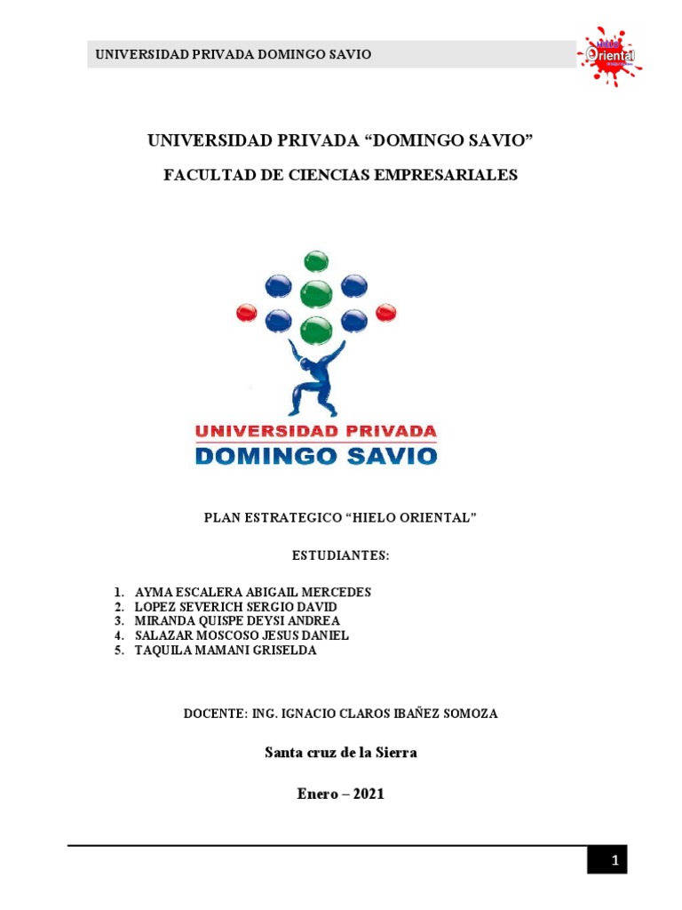 Guia Proyecto Final Principios de MKT - Hielo Oriental | PDF | Salario mínimo | Democracia