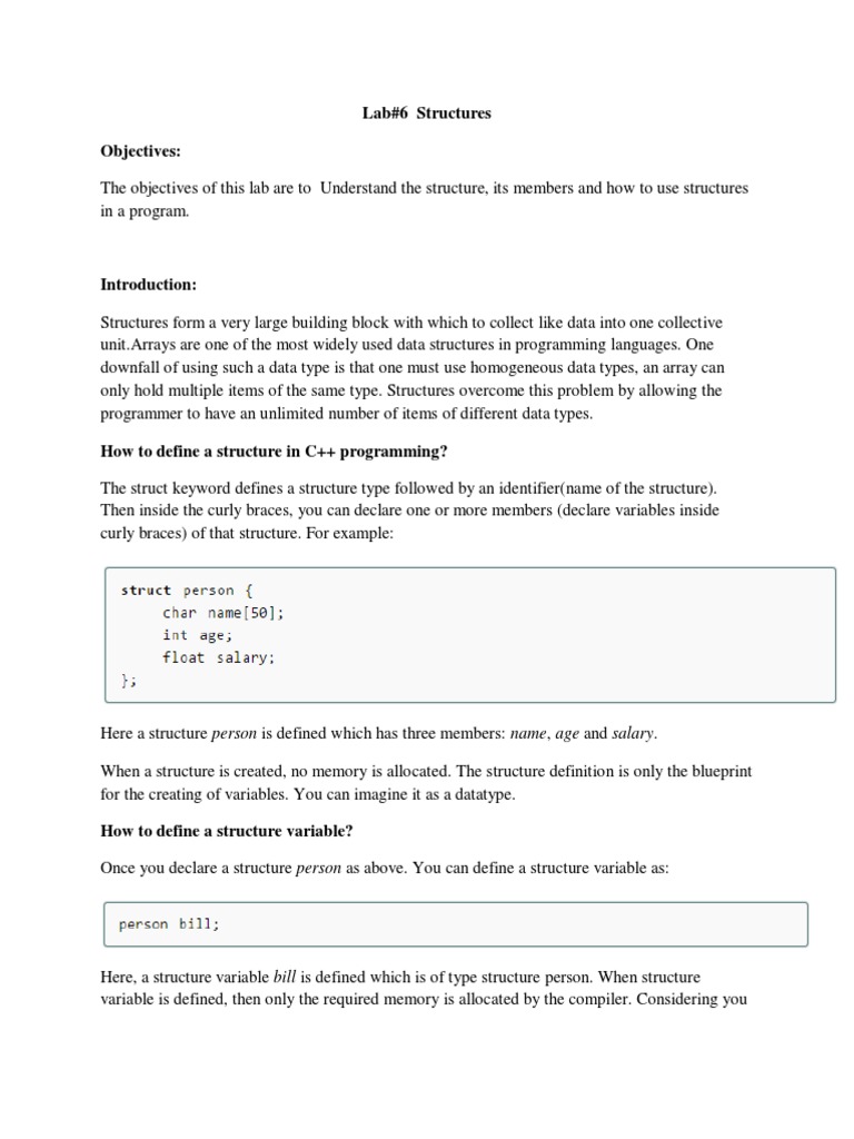 Lab 6 Dsa Pdf Variable Computer Science Software Engineering
