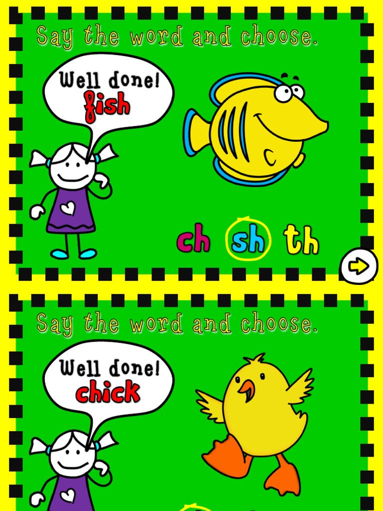 Digraphs SH CH TH Multiple Choice Game Fun Activities Games Games ...