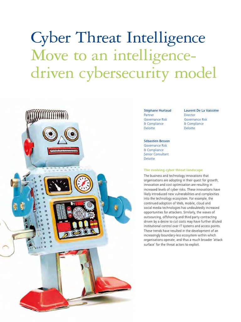 Deloitte Cyber Threat Intelligence Cybersecurity 14 | PDF | Computer ...
