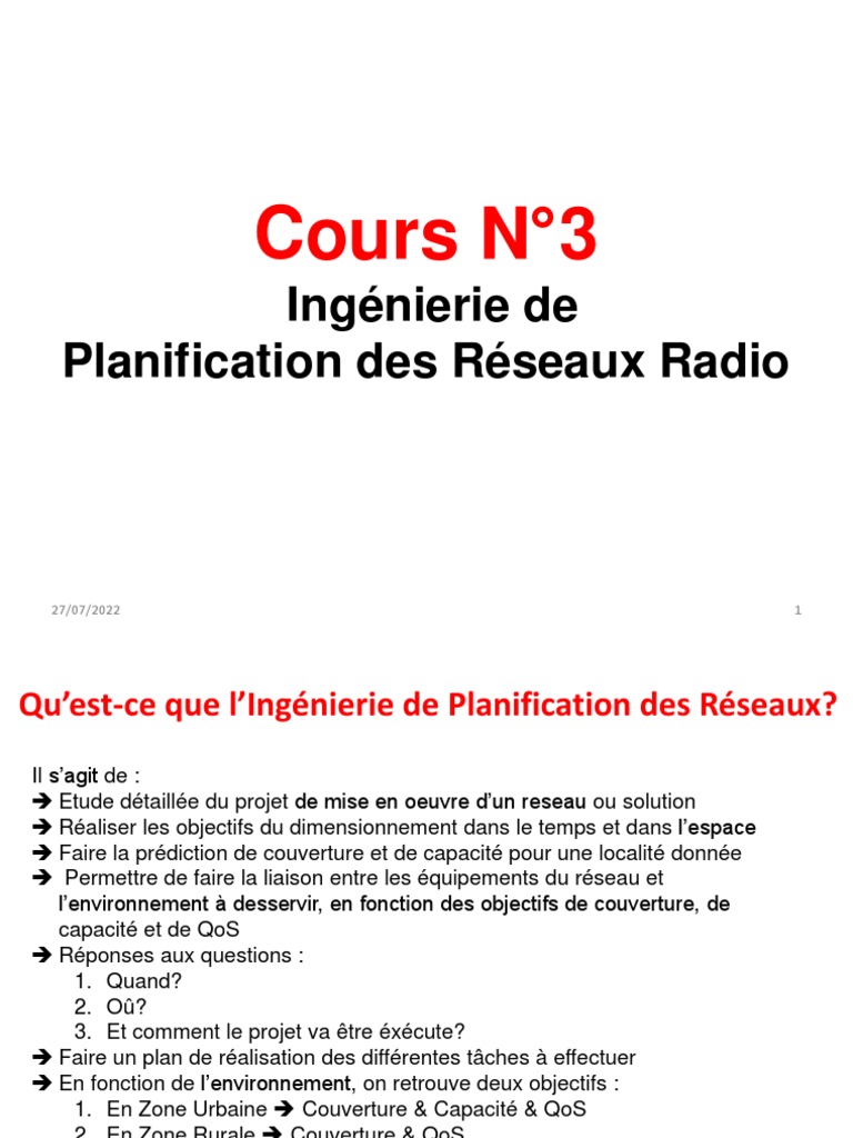 Cours N°3 - Planification & Ingenierie - 2022 | PDF | Planification | Prévision économique