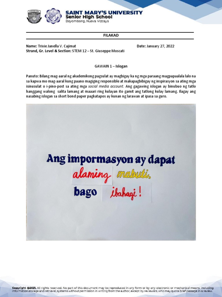 ISLOGAN Filipino | PDF