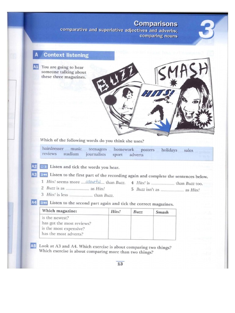 Unit 3 Comparisons | PDF