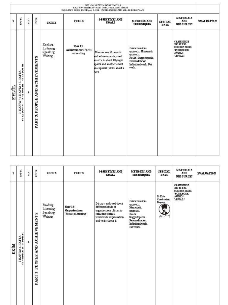 IGCSE 2nd Part 11 FL B KURU | PDF | English As A Second Or Foreign Language