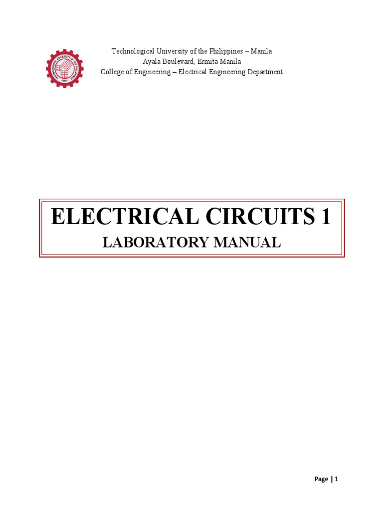 Pee1l Electrical Circuits 1 Lab Module Pdf Resistor Voltage