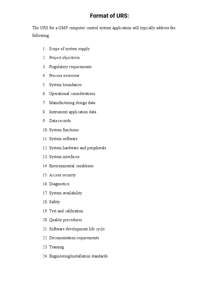 USR Requirement Specification | PDF