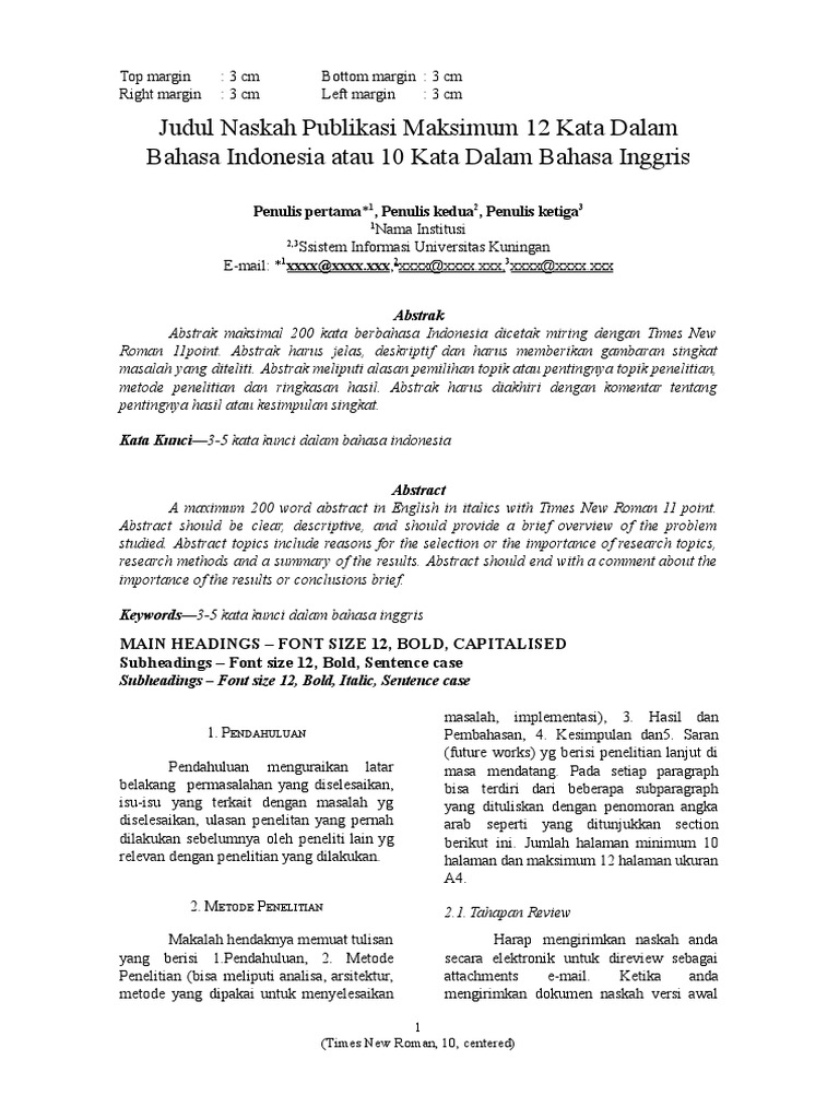 Template - Journal Nuansa FKOM | PDF