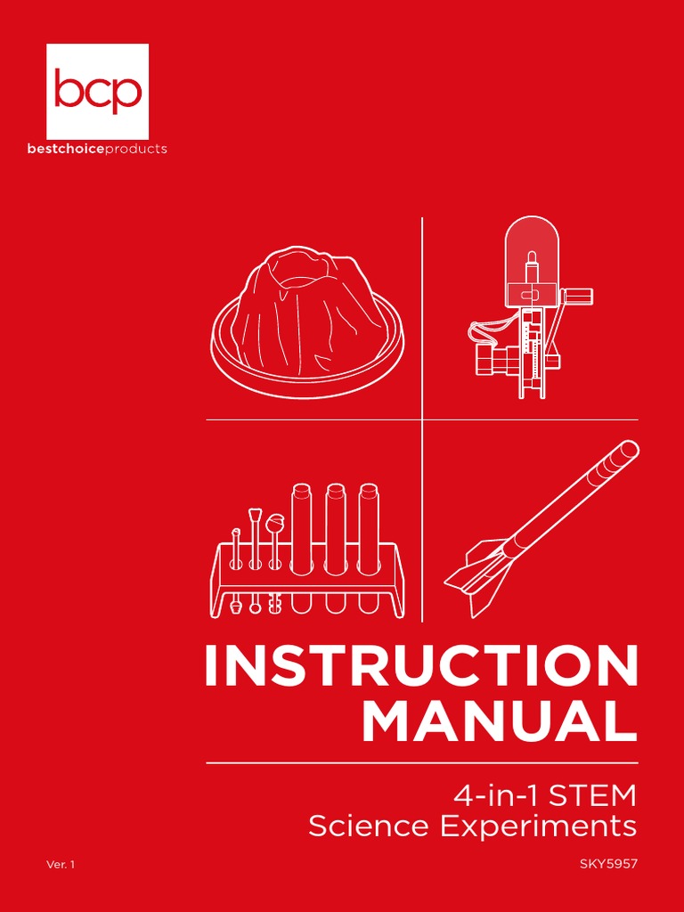 4-In-1 Science Project Kit | PDF | Screw | Volcano