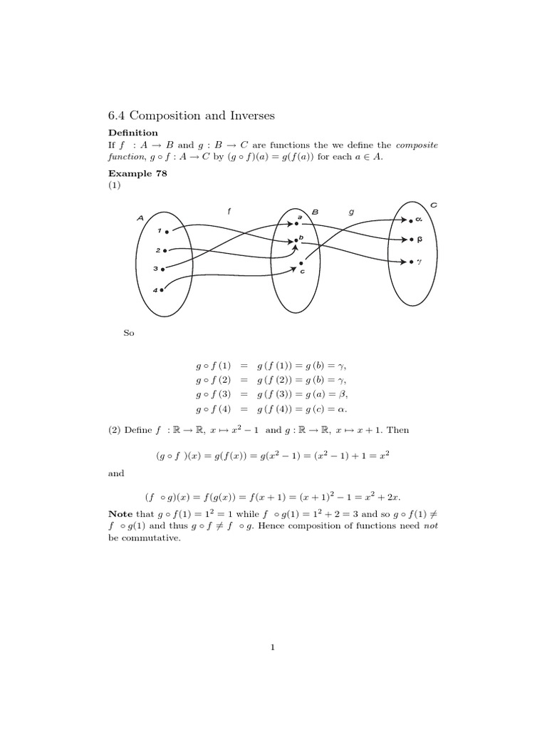 1 Inverse | PDF | Function (Mathematics) | Mathematical Objects