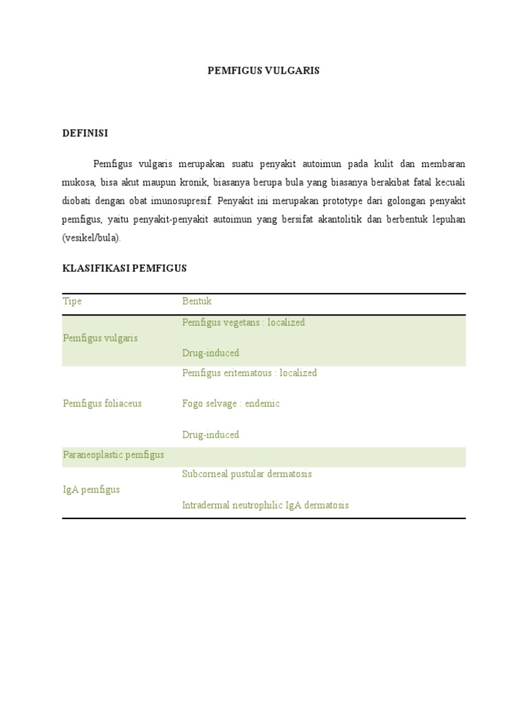Pemfigus Vulgaris | PDF