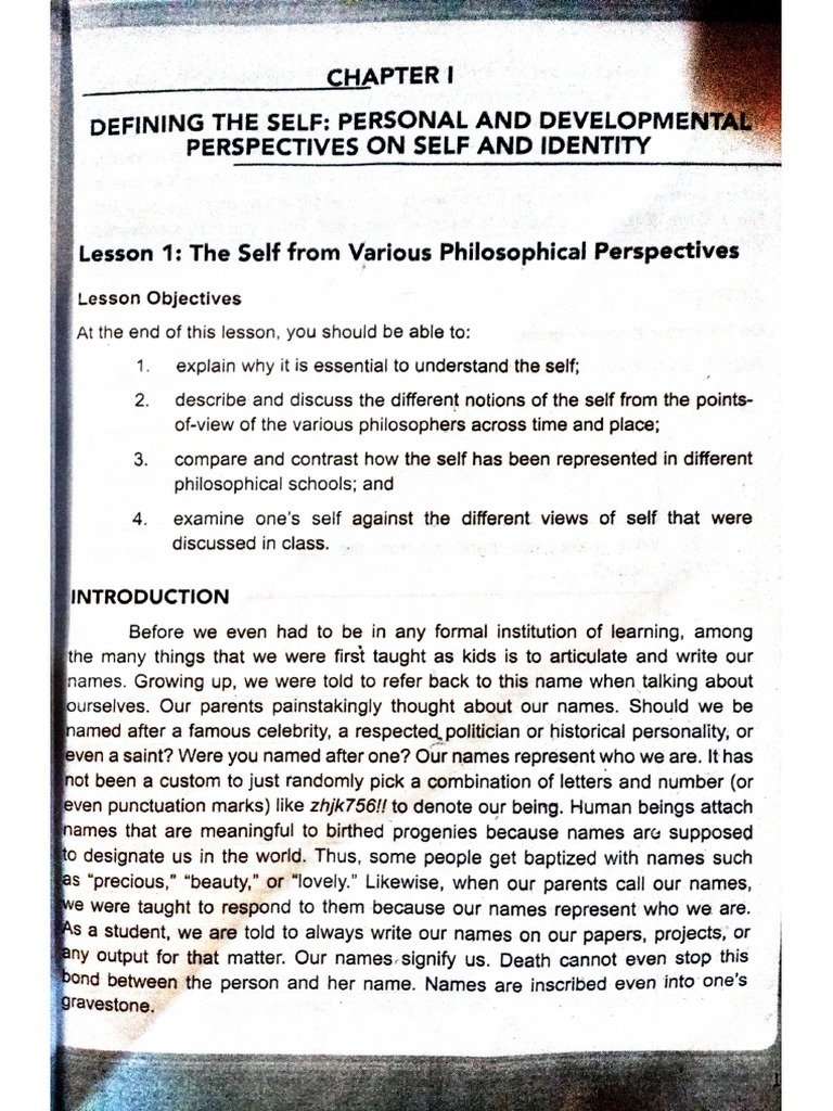 UTS - Chapter 1, Lesson 1 PDF | PDF