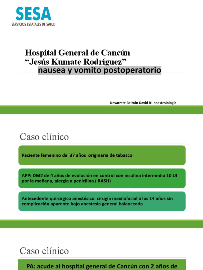NVPO | PDF | Medicina CLINICA | Medicina