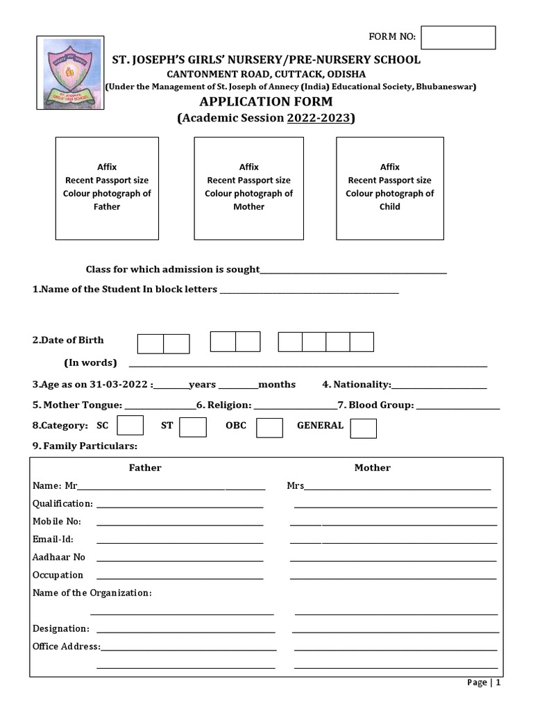 Application Form | PDF | Identity Document | Government