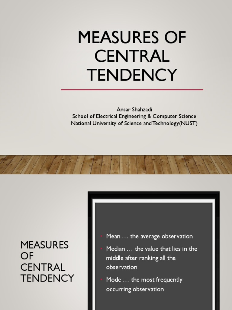 Measures of Central Tendency | PDF | Mode (Statistics) | Mean